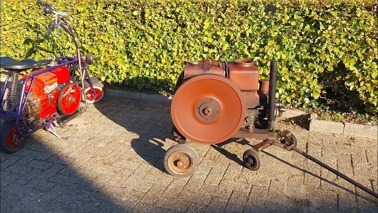 deutz MAH711 standmotor 1940 stationaire motor dieselmotor verdampfer motor - YouTube