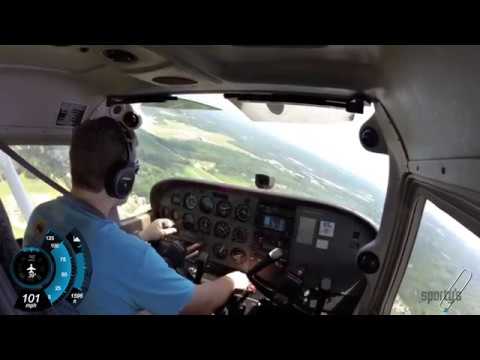 Xander Kennedy's first airplane solo at Sporty's Academy - YouTube