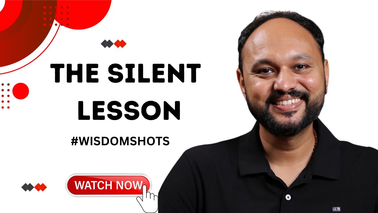 The Silent Lesson I WisdomShots I Sreejith Krishnan - YouTube