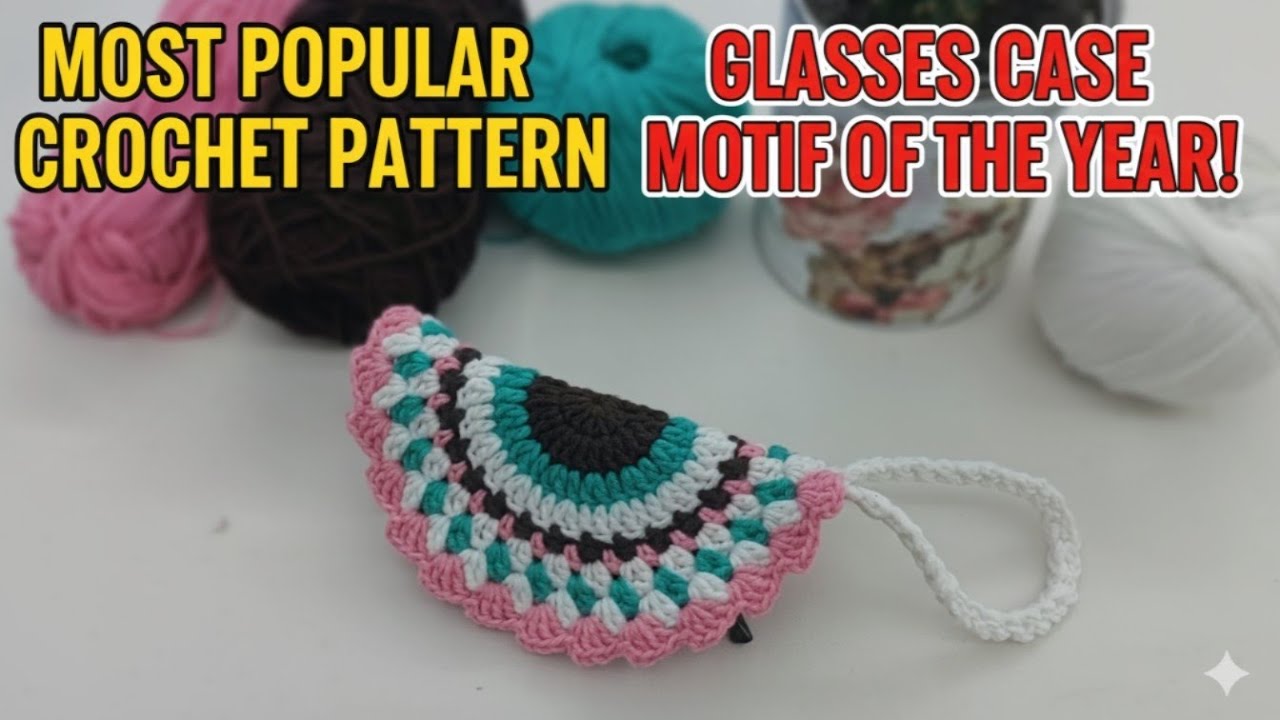 So way! The Most Popular Crochet Glasses Case Motif of the Year! # ...