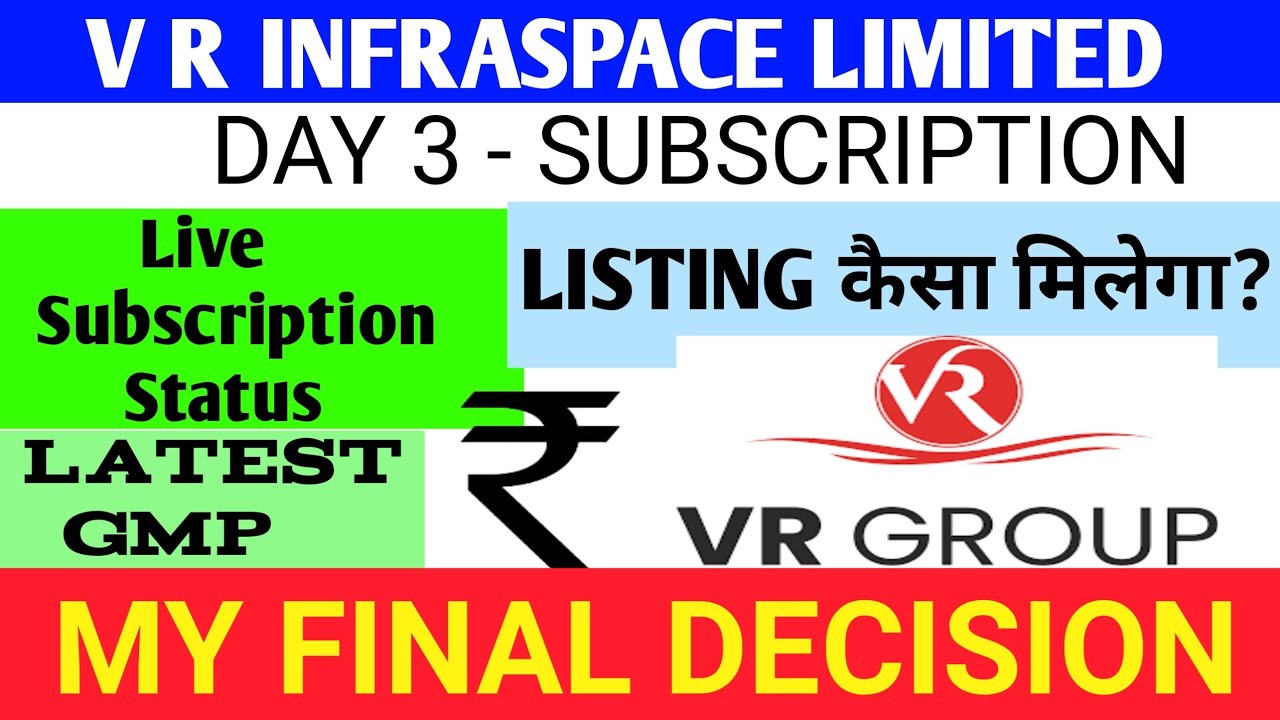 Vr Infraspace Ipo 🔴V r Infraspace Ipo Review 🔴 Vr Infraspace Ipo Gmp 🔴Vr Infraspace Ipo Gmp ...