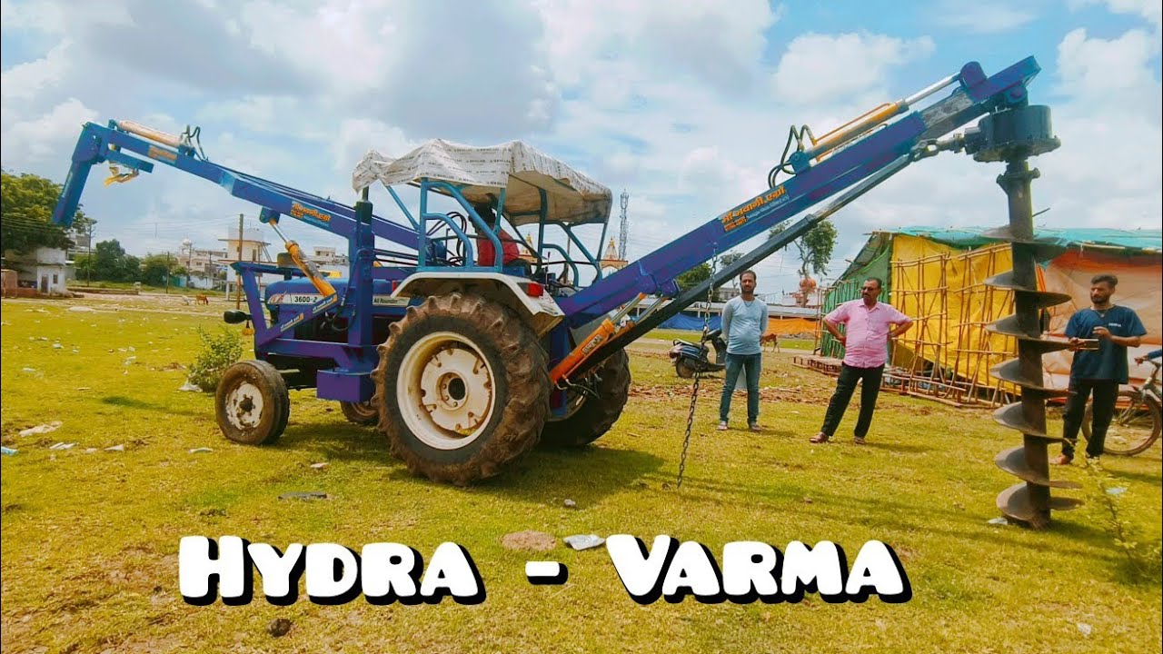 New Holland Tractor Attached Hydra - Verma maa bhawani agro vidisha - YouTube