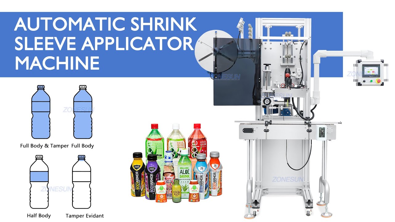 How to debug ZS-STB151 High Speed Automatic Beverage Bottle Shrink Sleeve Label Applicator ...