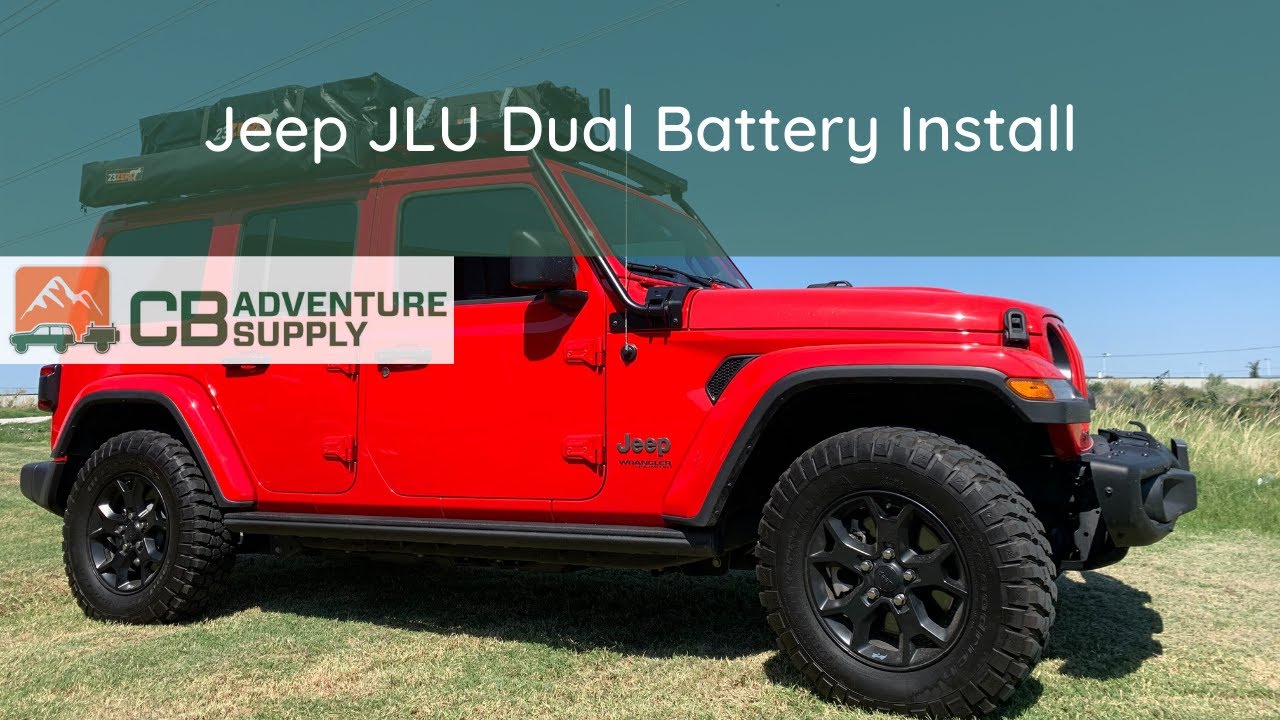 Jeep JLU Dual Battery Install - YouTube