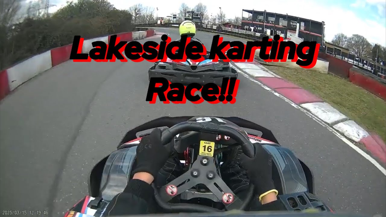 First go karting race with go pro at lakeside karting - YouTube