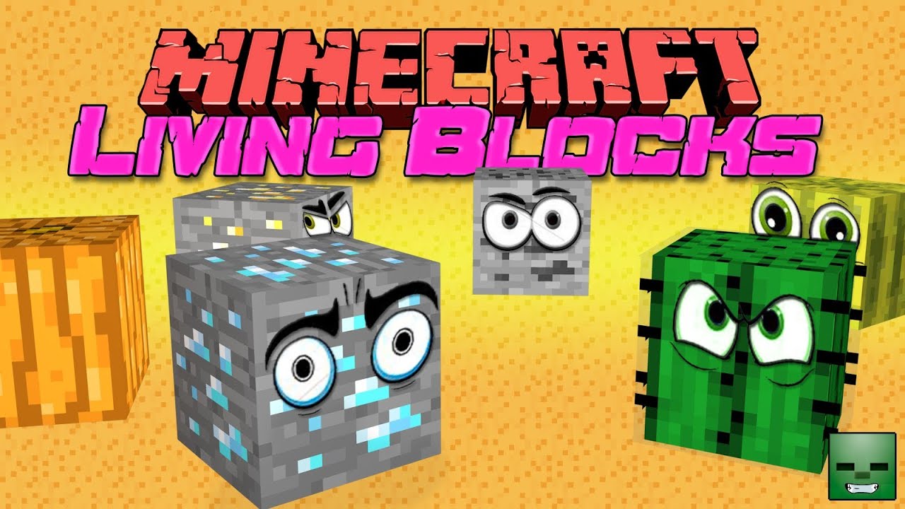 LIVING BLOCKS MOD - Bloques vivientes y trolls [Forge][1.7.2] - YouTube