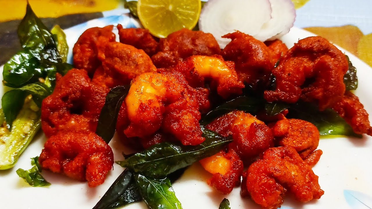 రొయ్యల పకోడి| Prawns Pakodi recipe| Royyala pakodi| prawns pakodi - YouTube