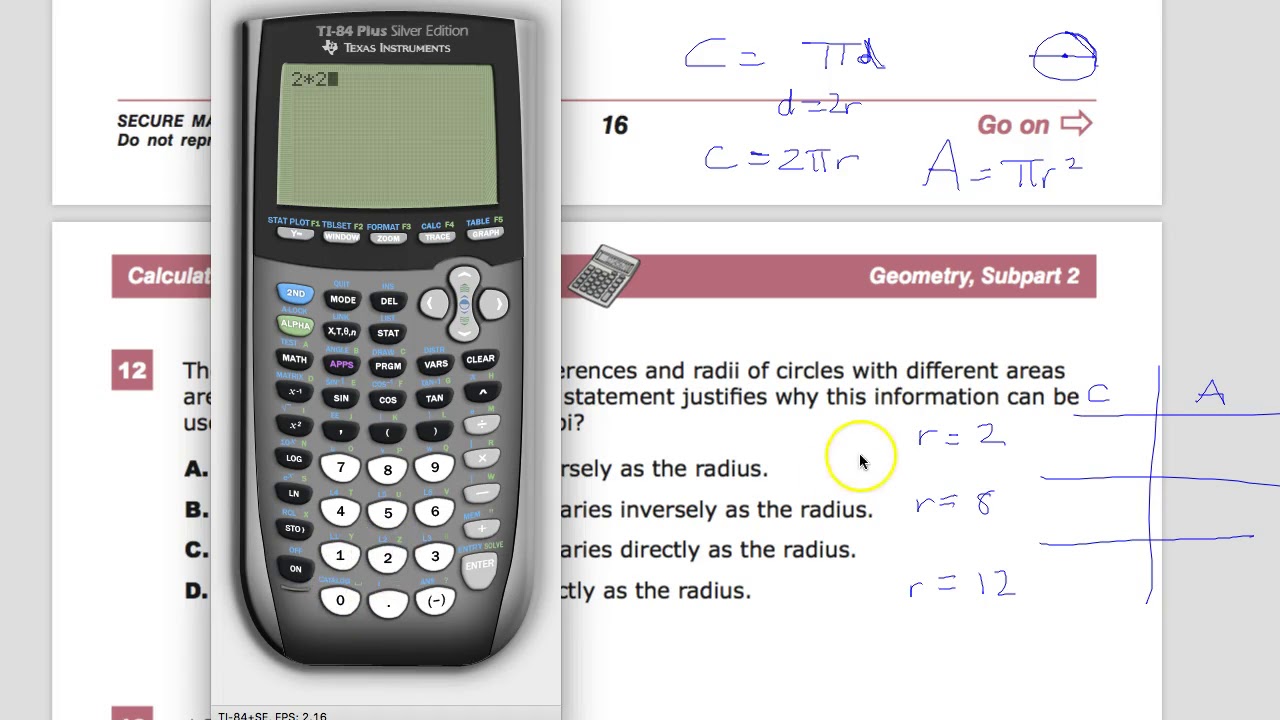 Question 8 (Used to be 12) - Geometry - TNReady Practice Test - YouTube