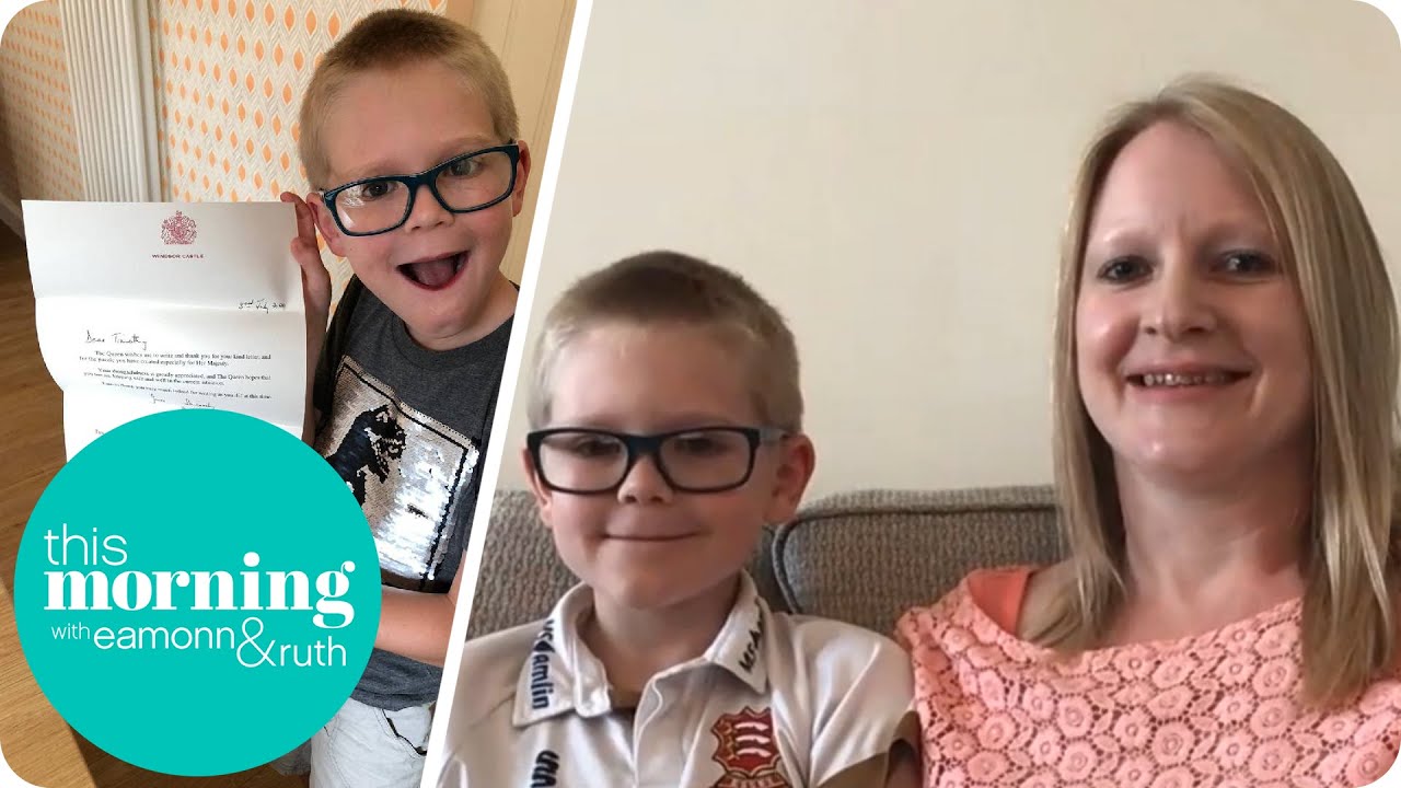 The Boy Who Sent The Queen a Word Search to Ease Lockdown Boredom | This Morning - YouTube