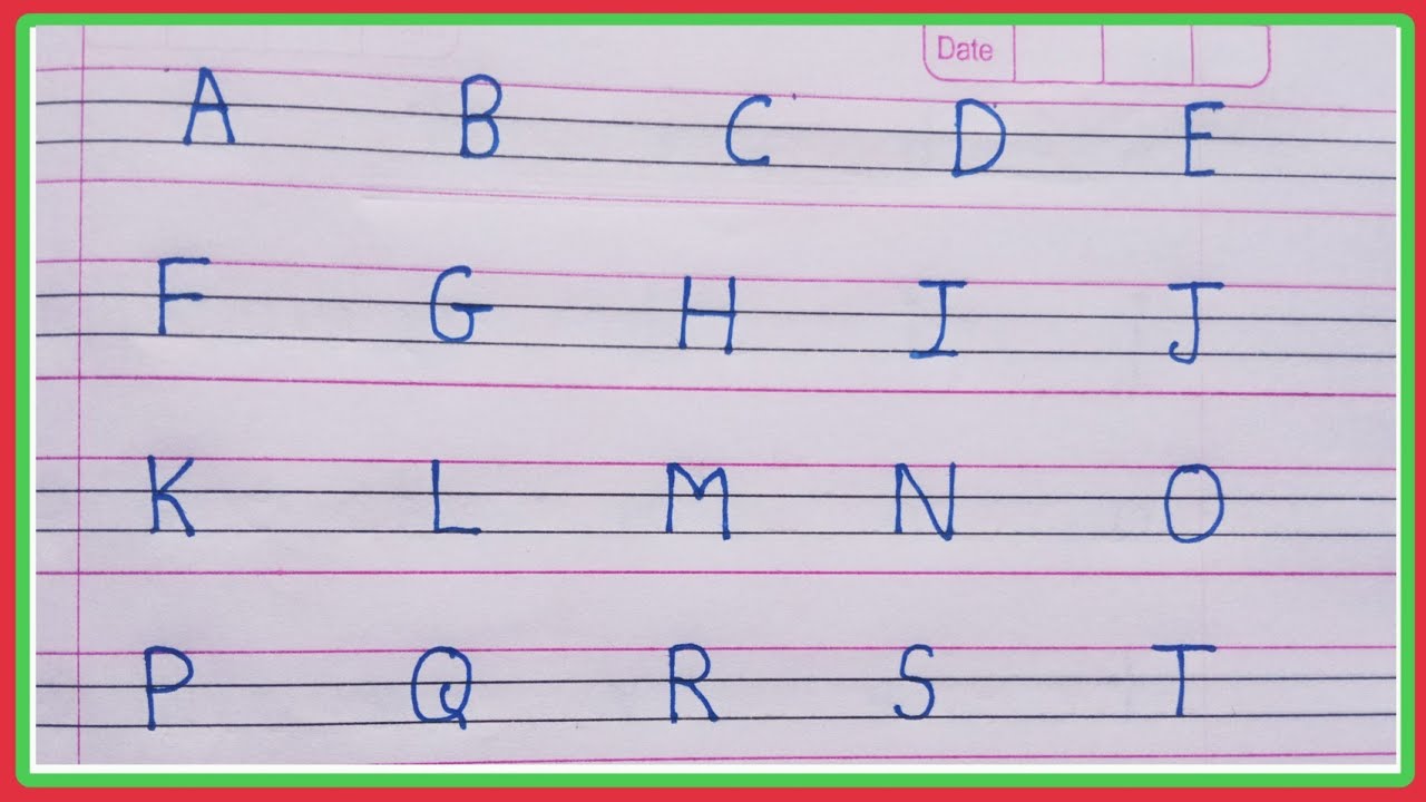 ABCD Alphabets || Capital Letters || Learn ABCD || ABC For Kids - YouTube