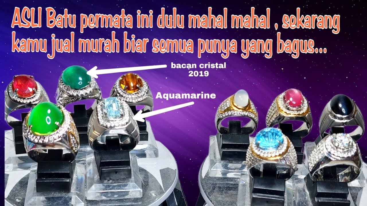 ASLI batu permata mewah ini dulu mahal mahal .. sekarang kami jual ...