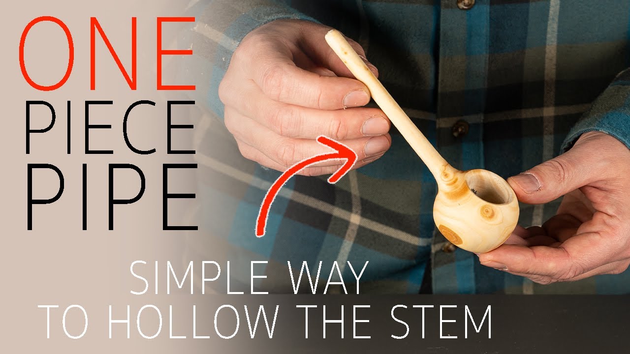 How to make a pipe on the wood lathe - YouTube