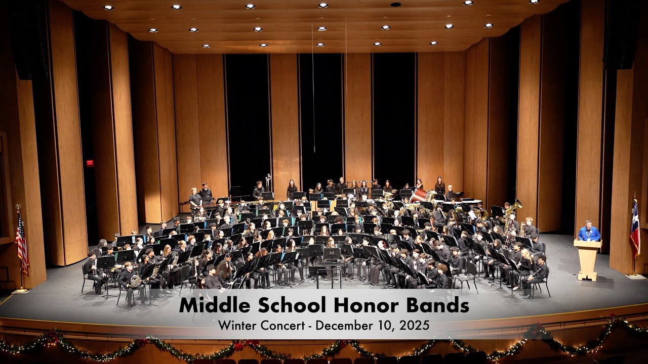 2025 Winter Concerts Middle School Honor Bands - YouTube