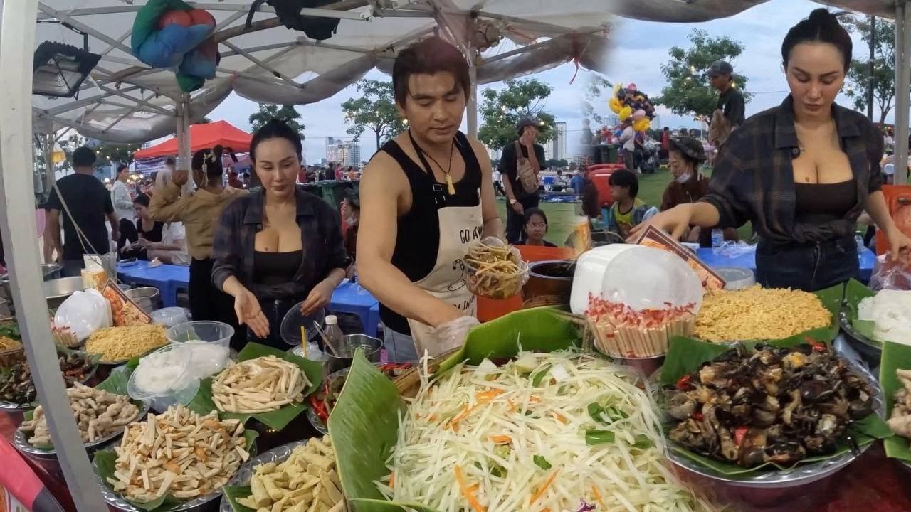 INCREDIBLE! Cambodian Street Food Tour! Phnom Penh City - Cambodia Food ...