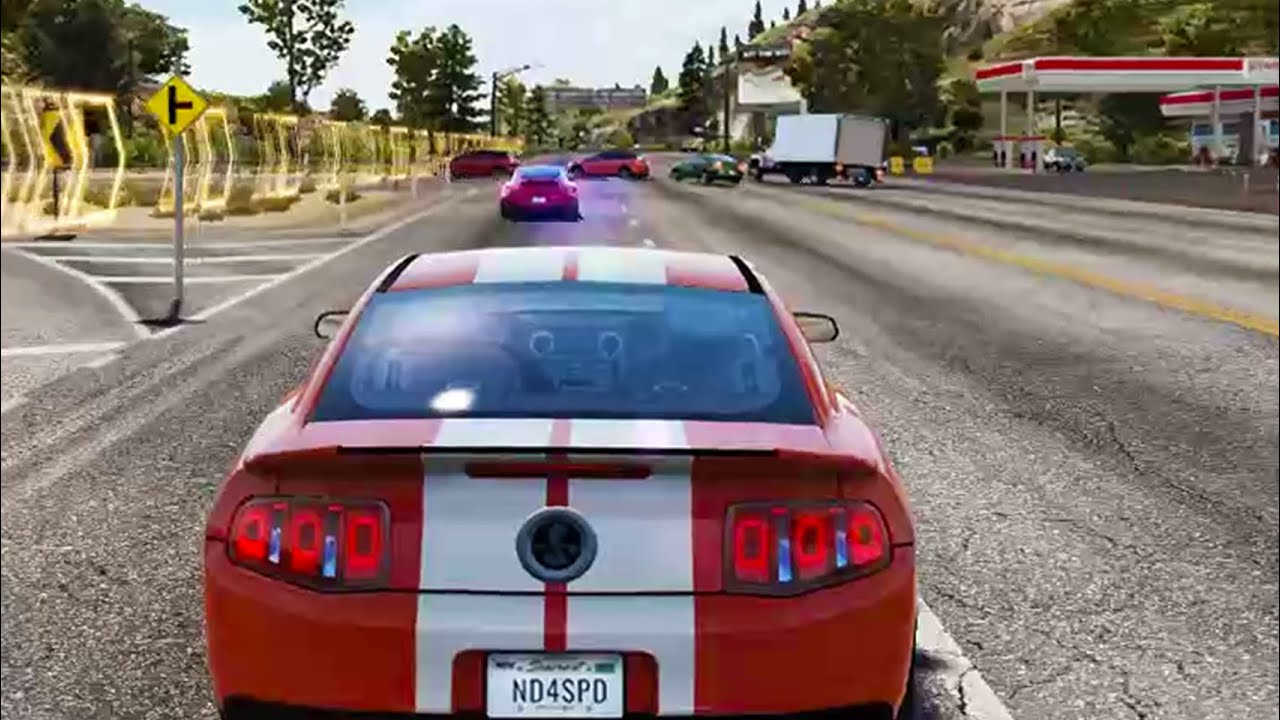The Traffic Literally Formed A Roadblock During A Race - YouTube