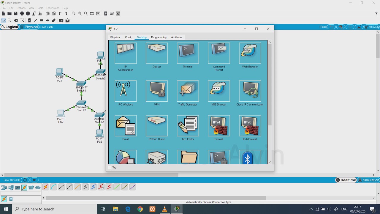 Tutorial membuat Topologi Ring dengan cisco packet tracker - YouTube