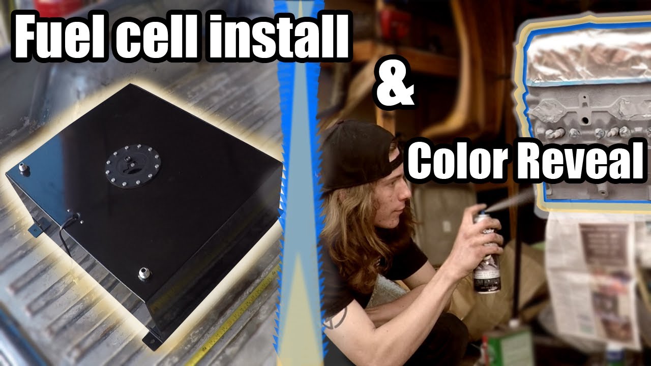Fuel Cell install and Engine Color reveal!! S10 V8 Swap - YouTube