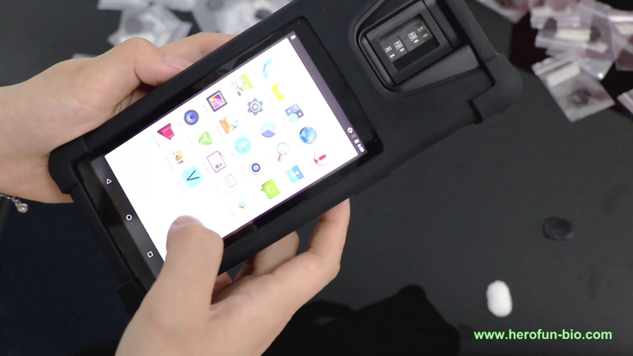 HYF Fingerprint Handheld Device - YouTube