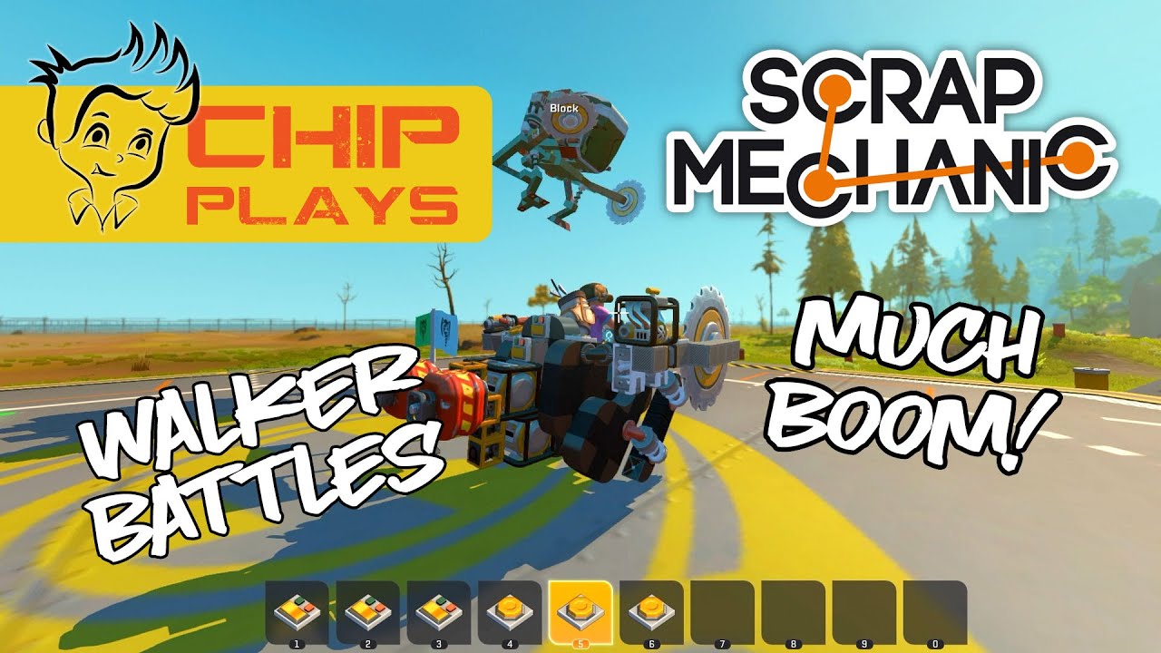 Scrap Mechanic Walker Battles - YouTube