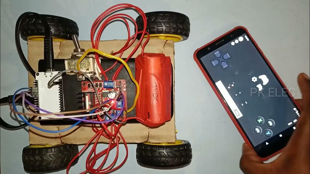 How to make bluetooth car | ESP32- Node MCU/smartphone controll/pkelec - YouTube