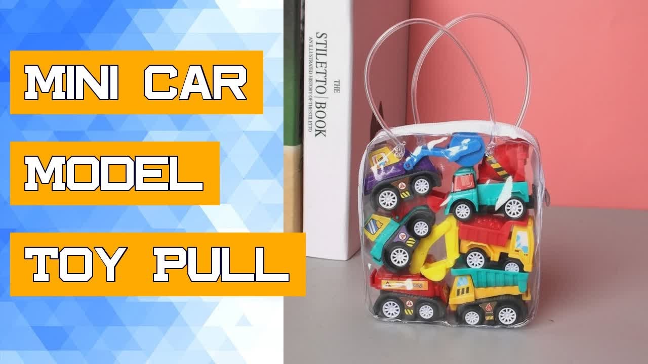 Mini Car Model Toy Pull Back Car Toys Engineering Vehicle Fire Truck ...