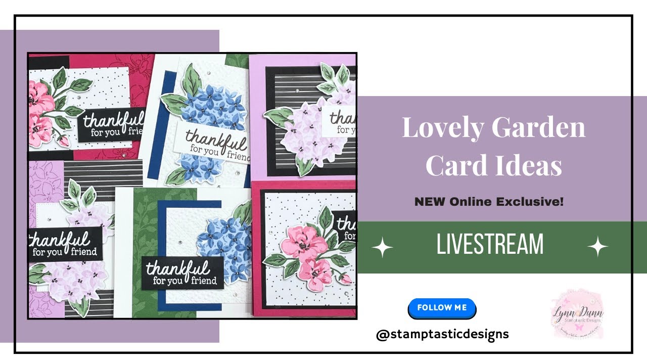 Lovely Garden Card Ideas | Stampin' Up! Online Exclusive - YouTube