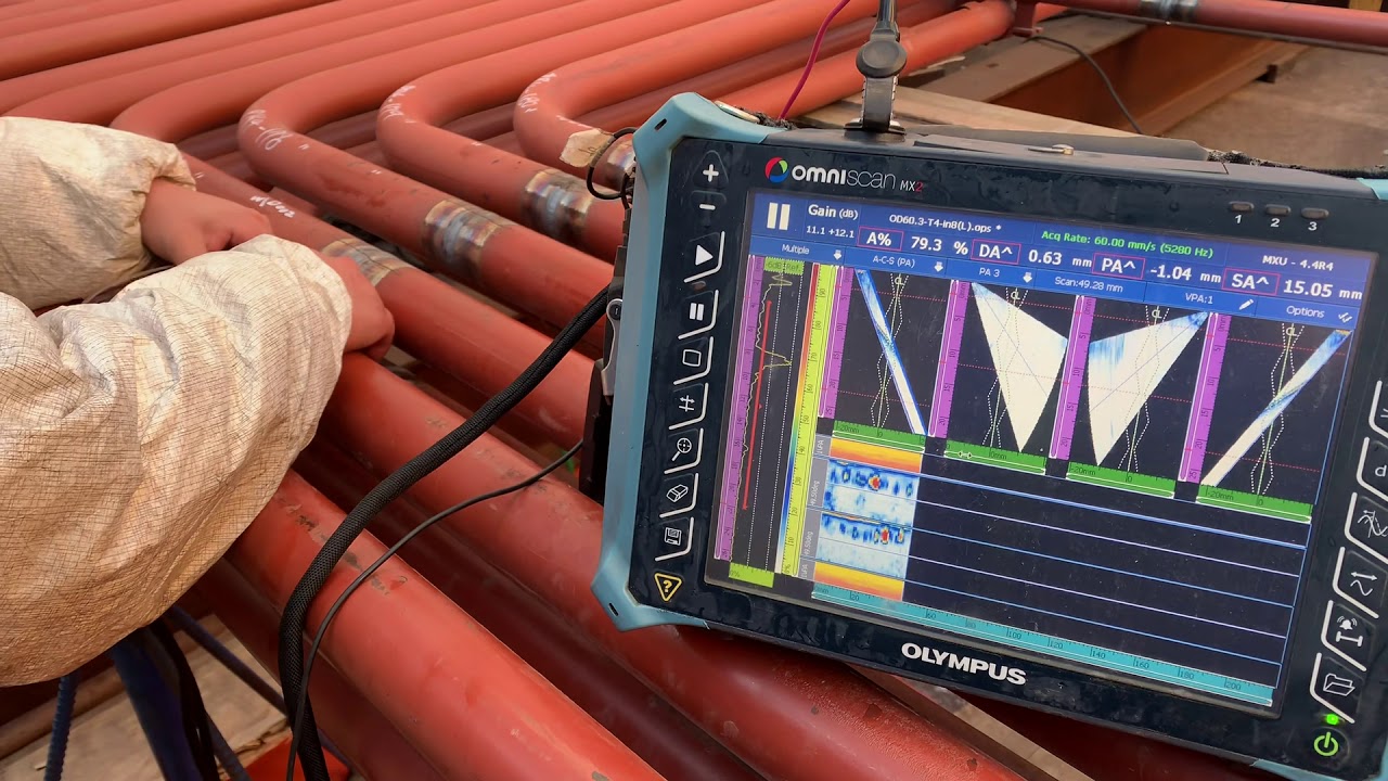 보일러튜브 위상배열초음파 boiler tube phased array ultrasonic testing (cobra ...