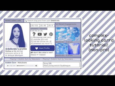 tutorial on this complex looking non-pro carrd! - © siuyol & baiigum ...