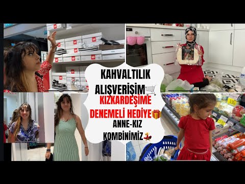 HİÇBİRŞEY BEĞENMEDİ❗️KIZKARDEŞİME HEDİYE🎁KAHVALTILIK ALIŞVERİŞİM🛒KÜÇÜK 🐇ANNE-KIZ KOMBİNİ♥️VLOG