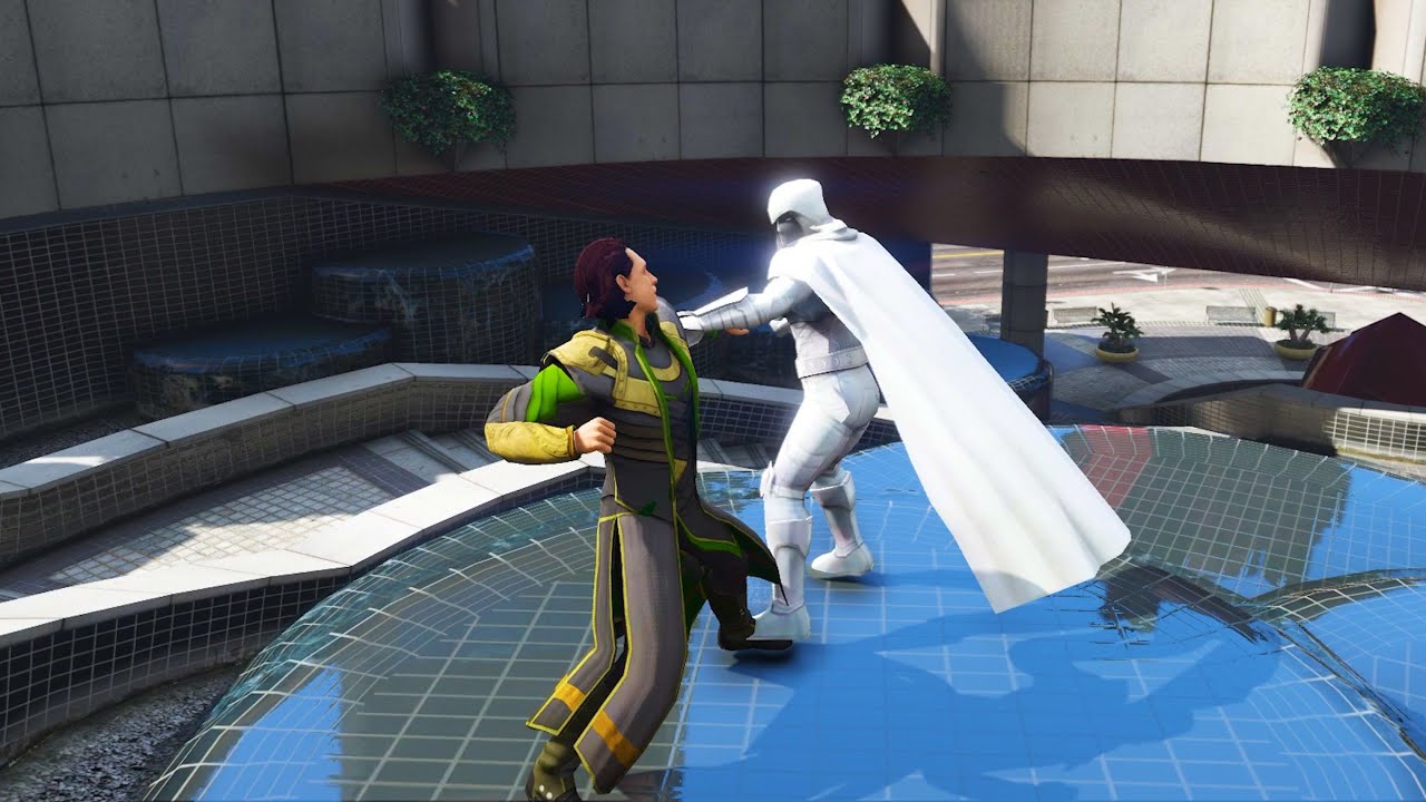 GTA 5 Loki VS Moon Knight Fight 4 - YouTube
