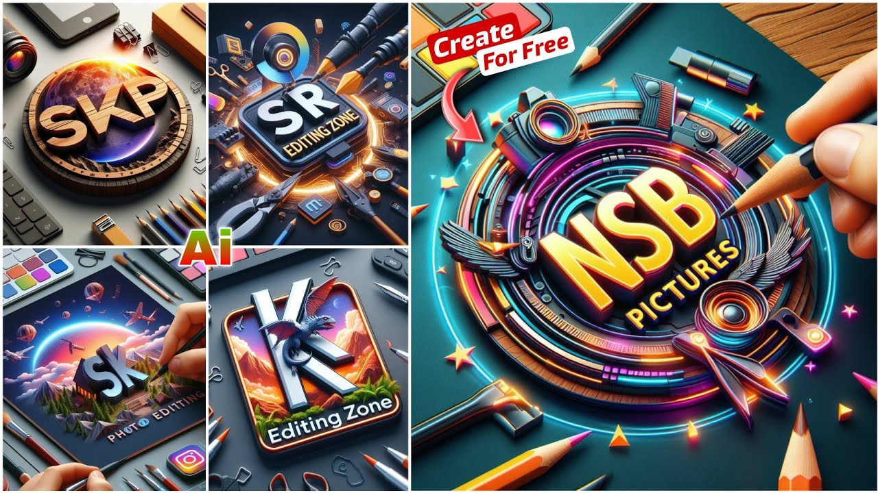 How to Make Professional 3D Logo with AI for Free | 3d logo kaise ...