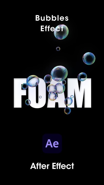 Easy Bubbles animation | Foam Animation #aftereffects # ...
