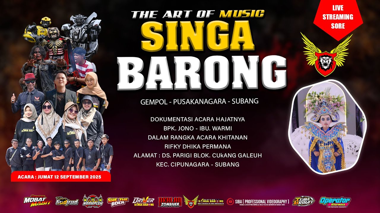 SINGA BARONG II PENGANTEN BARU VOC. YANTI II 11 SEPTEMBER 2025 II ...