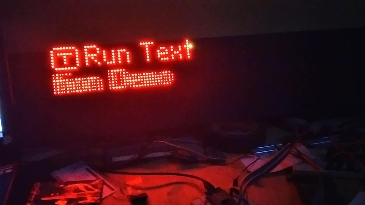 Matrix Led hub08 p4.75 rg esp8266 4pin - YouTube