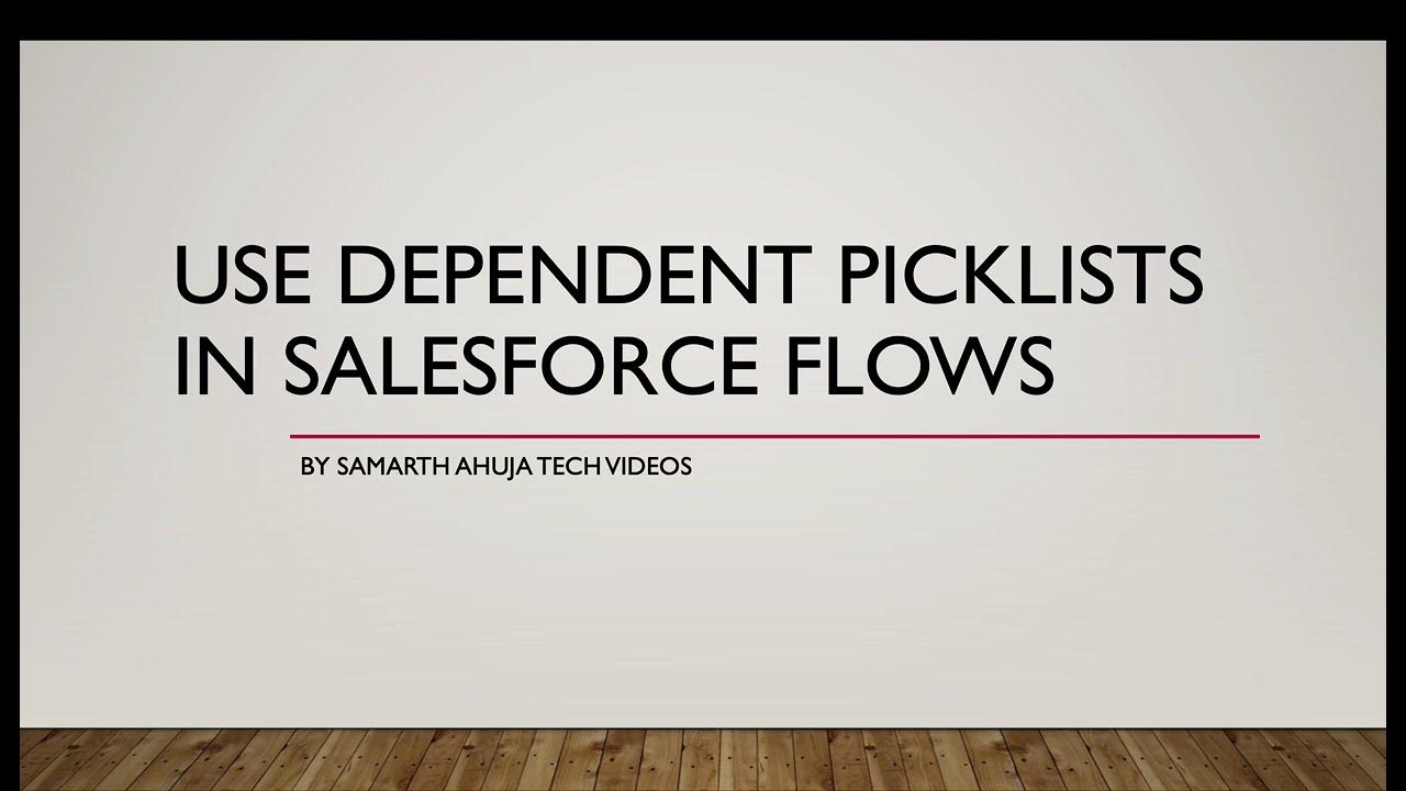 Salesforce Flow Tutorial: Creating and Using Dependent Picklists - YouTube