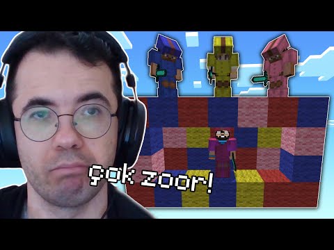 BEDWARS ama 3'LÜ CROSS TEAM'E KARŞI MANHUNT!