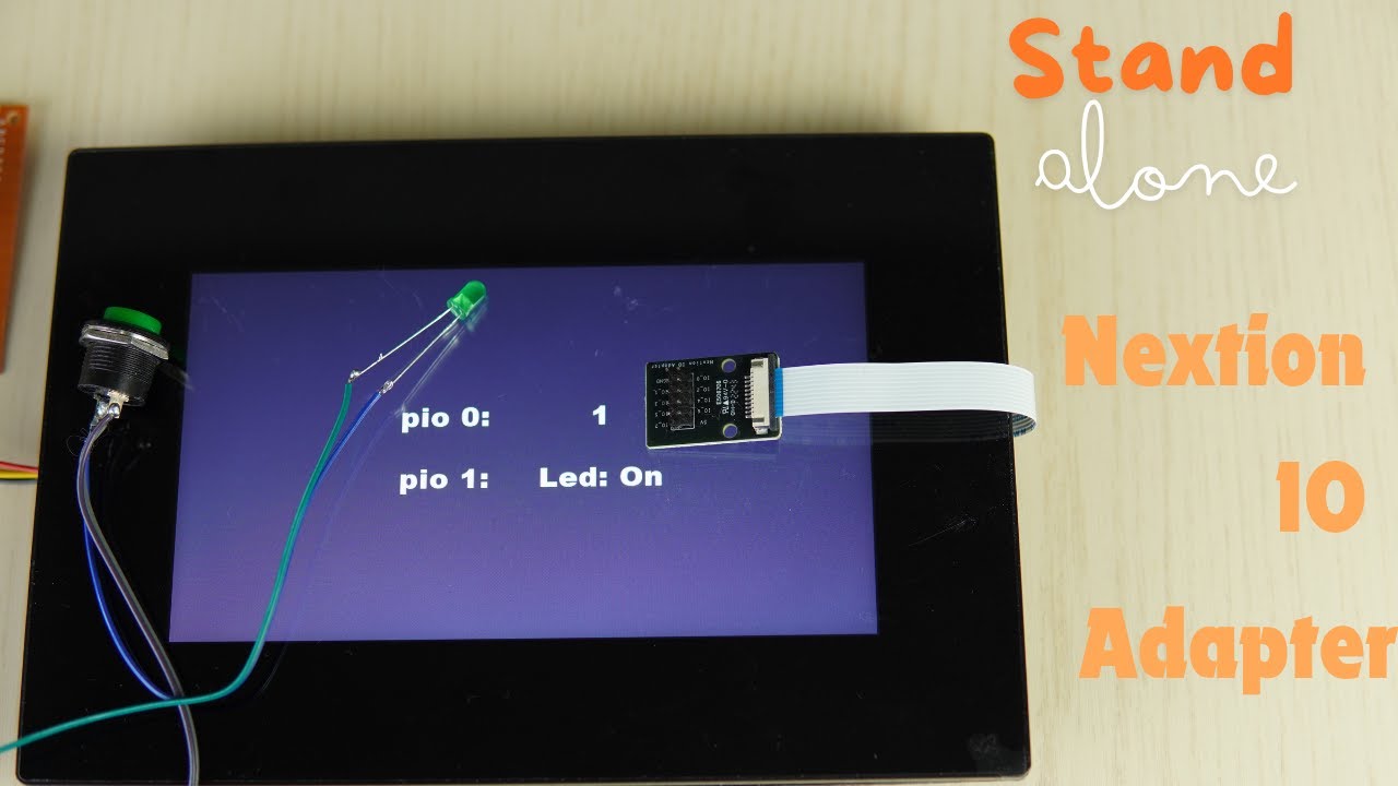 Nextion IO Adapter, Tutorial menggunakan Nextion Display sebagai stand ...