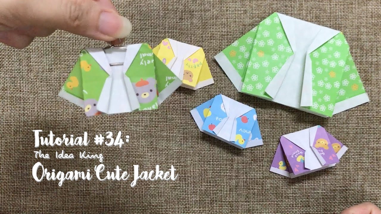 How to Make DIY Origami Cute Jacket? | The Idea King Tutorial #34 - YouTube