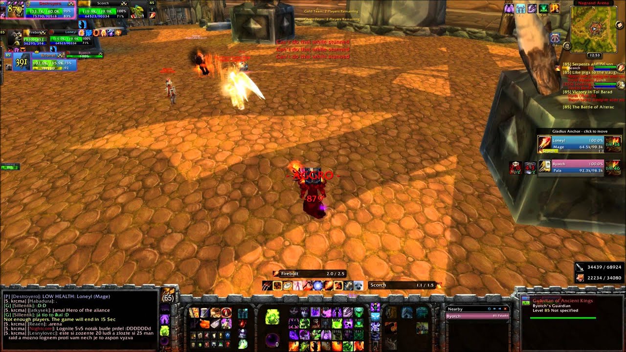 WoW Cataclysm Destro Lock and Feral Druid Arena 2v2 - YouTube