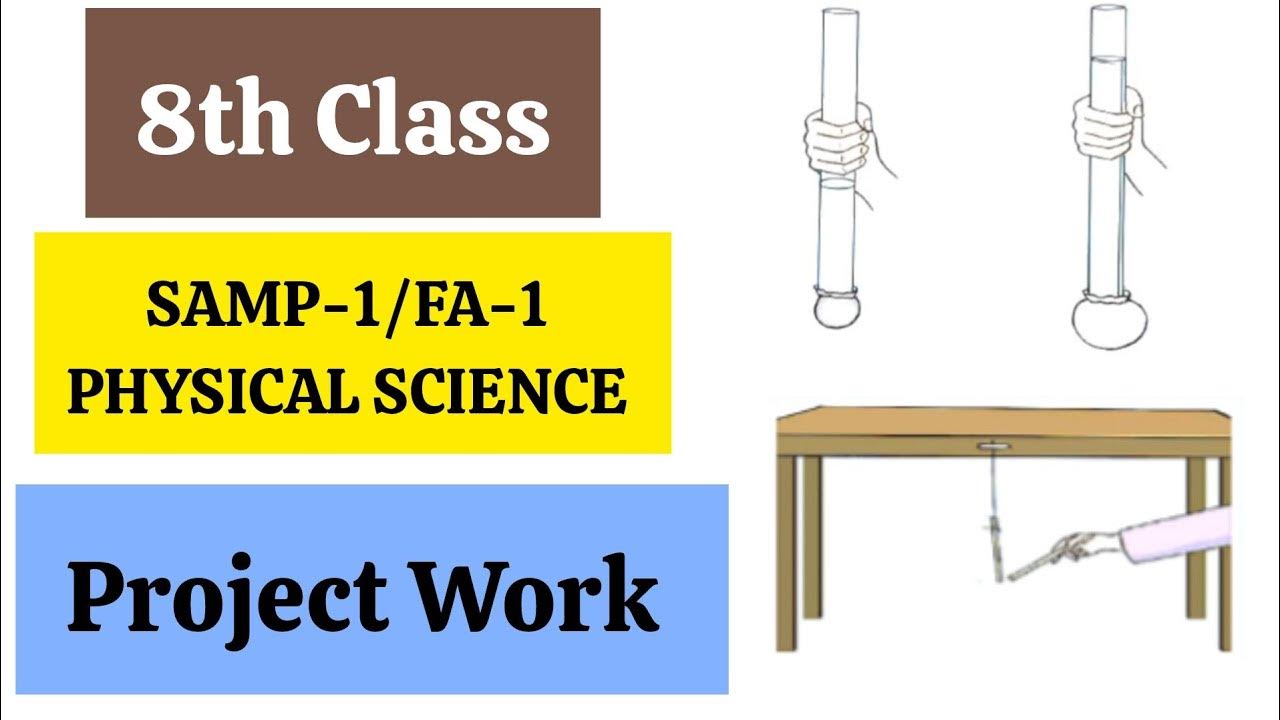 8th Class - 💯PHYSICS FA-1 PROJECT WORK (New) 2025-2026 | 💯8th Class Physics SAMP-1/FA1 Project ...