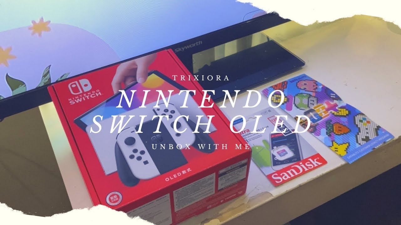nintendo switch oled unboxing + accessories | Philippines - YouTube