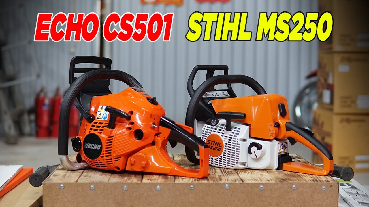 So Sánh Cưa Xích Nhật Bản Echo CS501 Và Stihl MS250 Khác Nhau NTN - YouTube