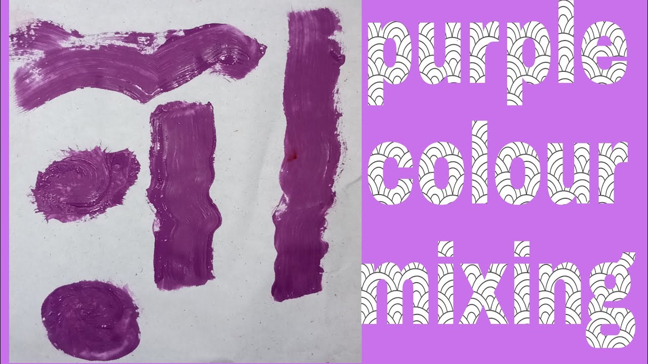 purple colour|How To make purple colour|colour painting ideas tv - YouTube