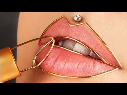 Beauty Tips 💄 Videos Test Lipstick Colors Compilation 💄 New Amazing Lips Art Ideas