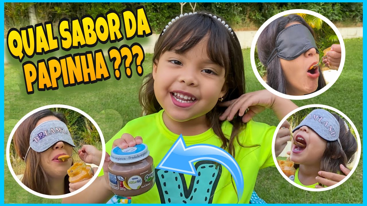 ADIVINHANDO OS SABORES DAS PAPINHAS DOS BEBÊS 👶 🍼 ft. Jaqueline Sobrinho - YouTube