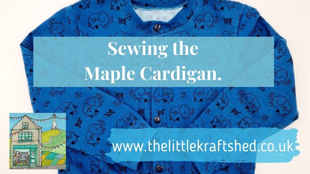 Sewing the Maple cardigan. A pattern by Poppy and Jazz. - YouTube