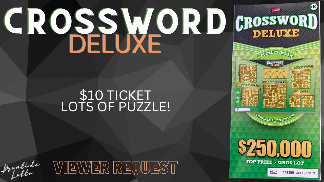 $10 CROSSWORD DELUXE by #OLG! 🔠 - YouTube