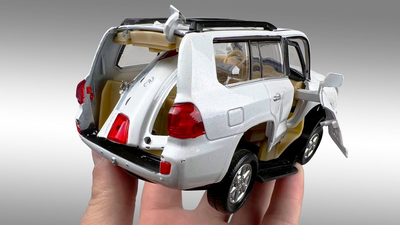 Crashed my Realistic Lexus LX570 1:32 Diecast Model Car Crash test to ...