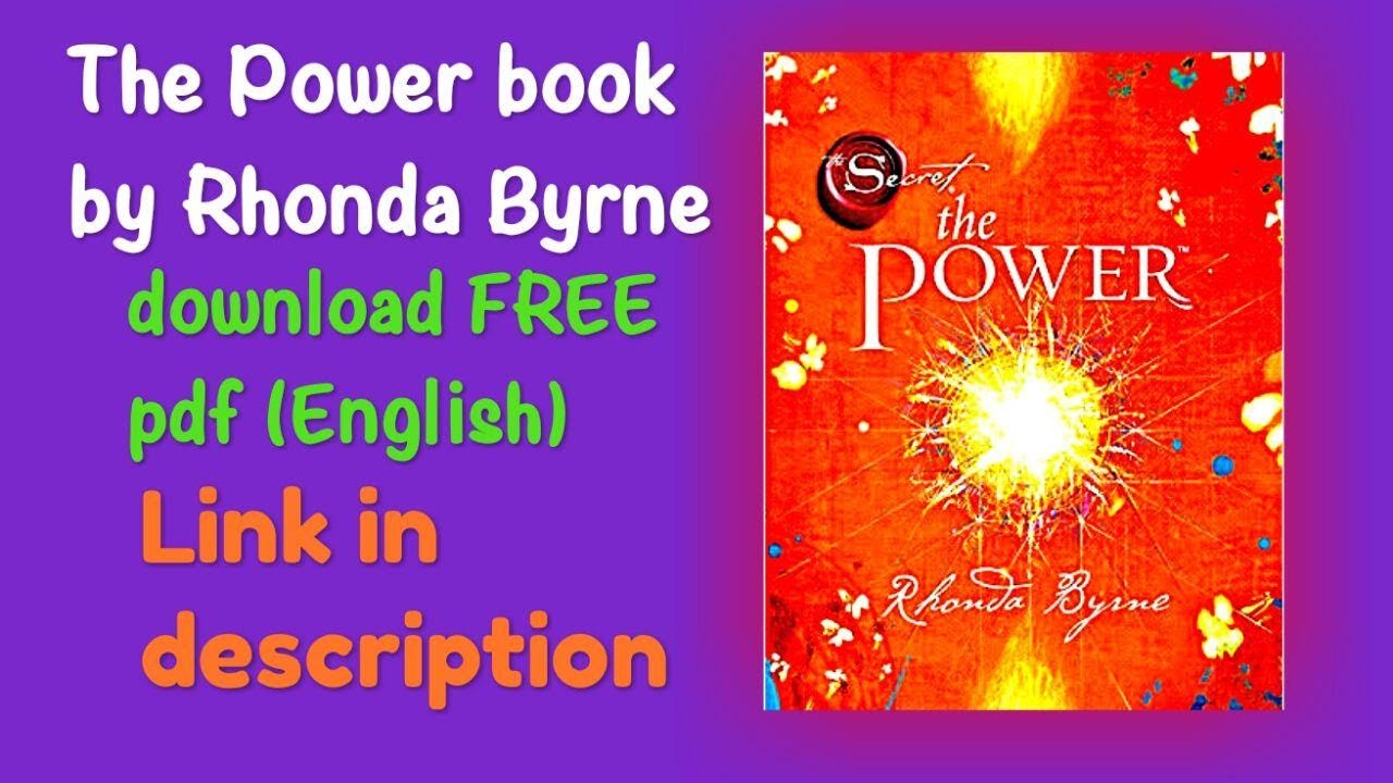 Download THE POWER book in English for "FREE" // Rhonda Byrne // Link ...