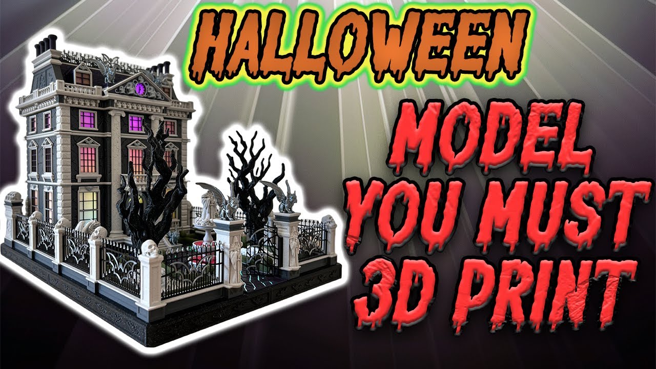 3D Printing Haunted Manor for Halloween By FULV l Powered By Polymaker ...